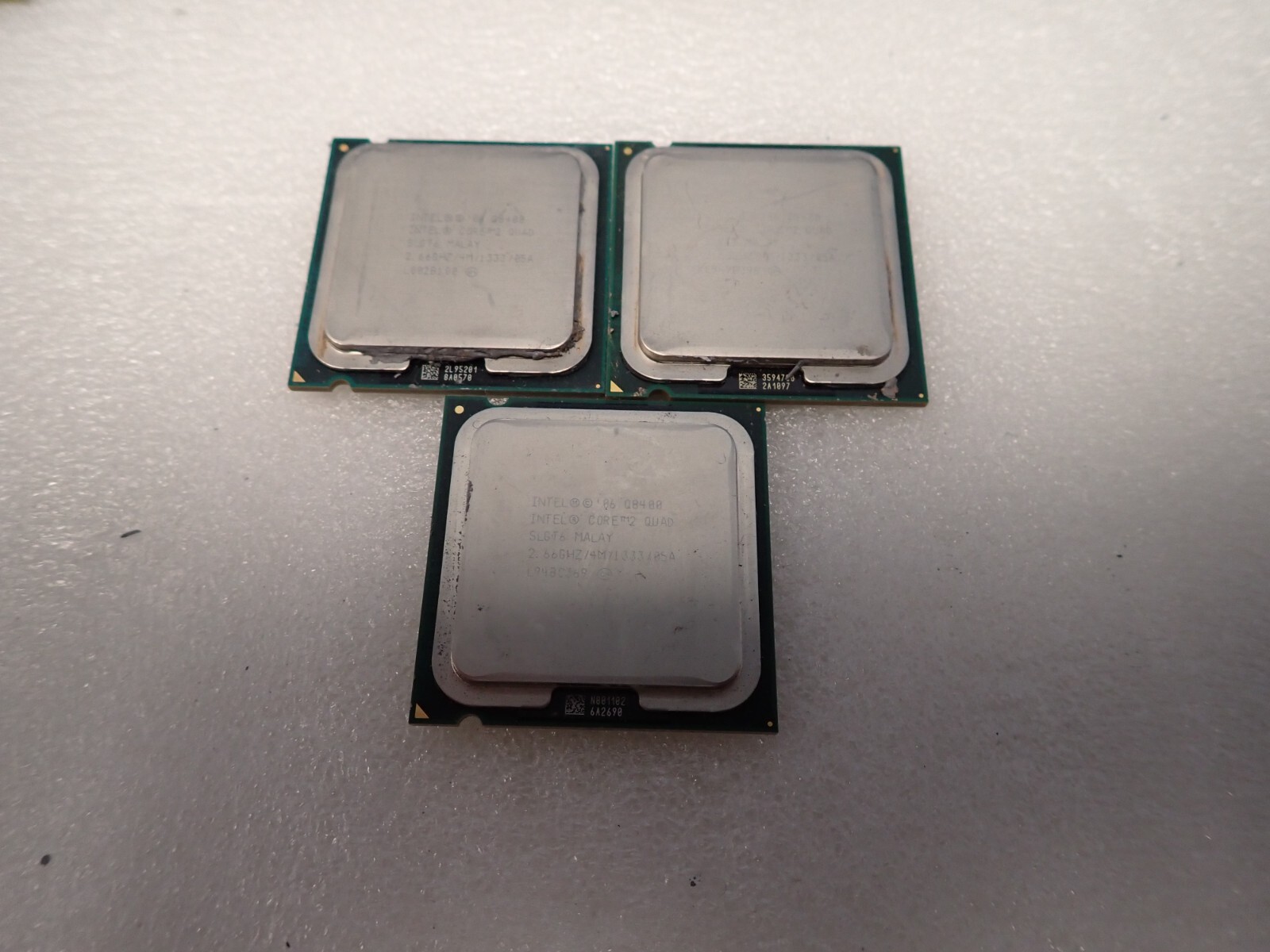 Lot of 3 Intel Core 2 Quad Q8400, SLGT6, 2.66 GHz ,1333MHz, 4M, LGA775 ...