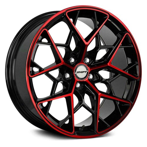 20 inch 20x8.5 Shift PISTON Candy Red wheels rims 5x4.5 5x114.3 +35 | eBay