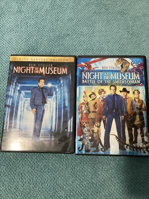 Night At The Museum & Battle Of The Smithsonian DVDs Ben Stiller ...
