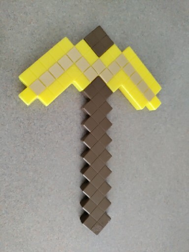 Minecraft Pick Axe Gold Toy Prop Fancy Dress Hallowee… - Gem