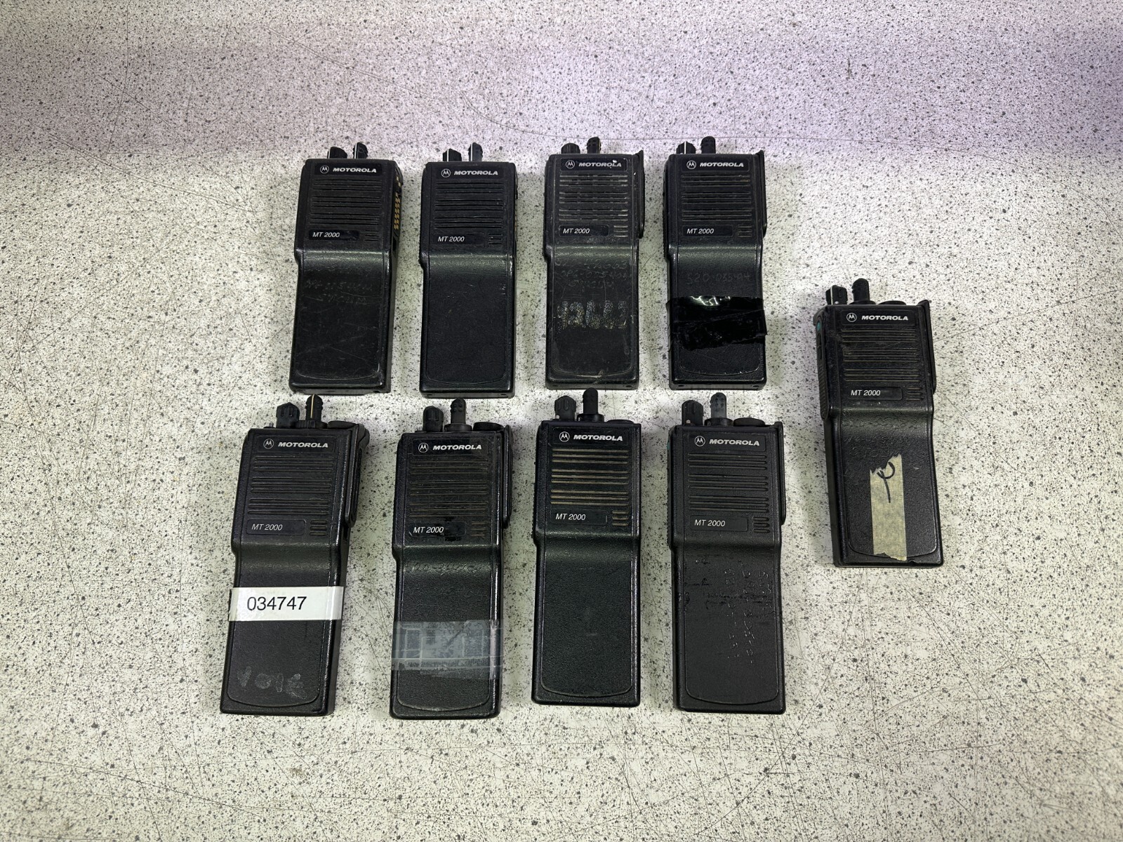 Lot of 9 Motorola MT2000 Two-way Radio H01KDD9AA4AN *As-is VHF | eBay