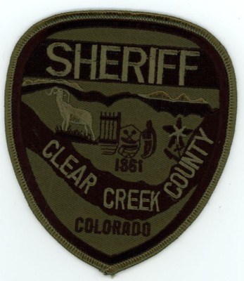 COLORADO CO CLEAR CREEK COUNTY SHERIFF SUBDUED SWAT STYLE SHOULDER ...