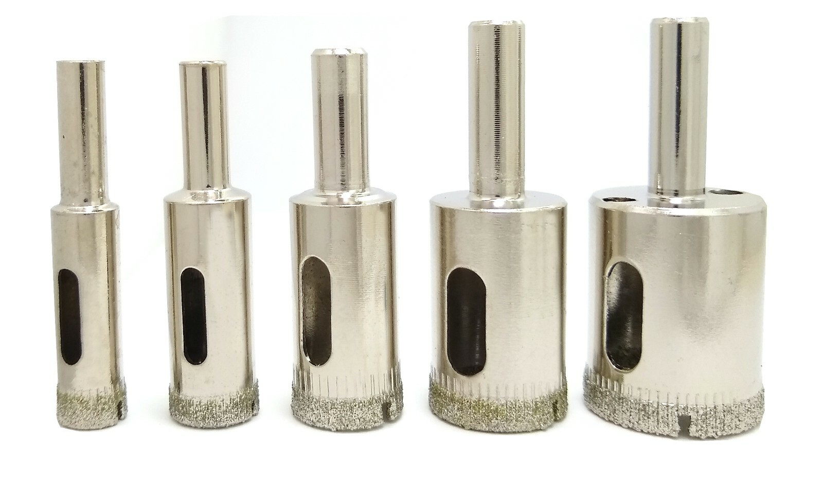 5 Pcs Diamond Drill Bit Set 3/8 1/2 5/8 3/4 1 inch Glass Granite Tiles ...