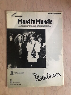 BLACK CROWES Guitar Tab sheet music HARD TO HANDLE (1990) 11 pages (VG+ ...