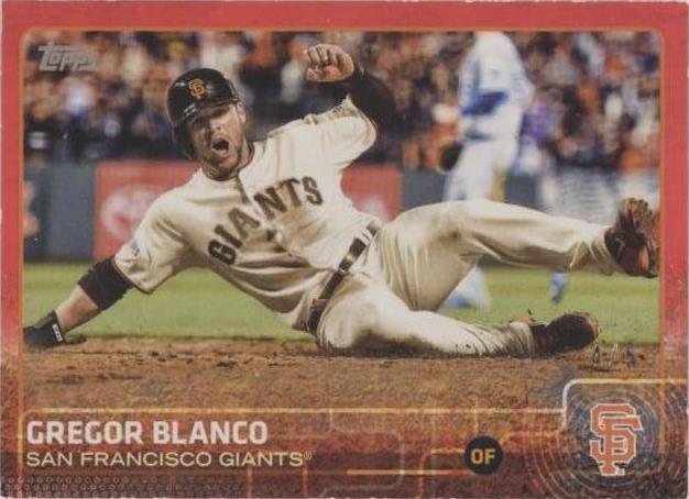 2015 Topps Mini - Gregor Blanco #611 Red /5 for sale online | eBay