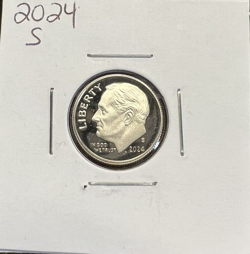 2024-S CLAD ROOSEVELT DIME FROM PROOF SET IN STOCK!!.ACTUAL COIN #2321 ...