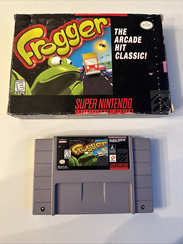 frogger super nintendo w/ original box | eBay