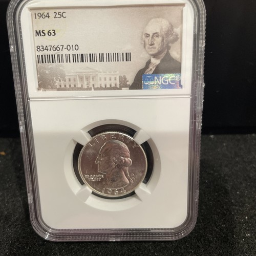 1964 Gem Uncirculated Silver Washington Quarter Graded At MS63 G-8 | eBay