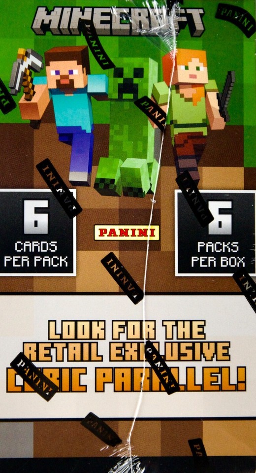 Panini Minecraft Blaster Box – Factory Sealed – 6 Packs, 6 Parallels ...