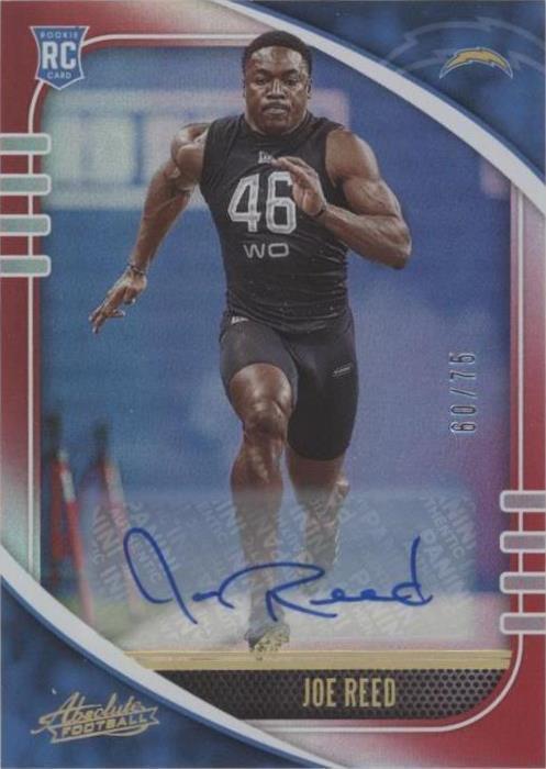 2020 Panini Absolute - Rookie Joe Reed #159 Signatures Spectrum Red /75 ...