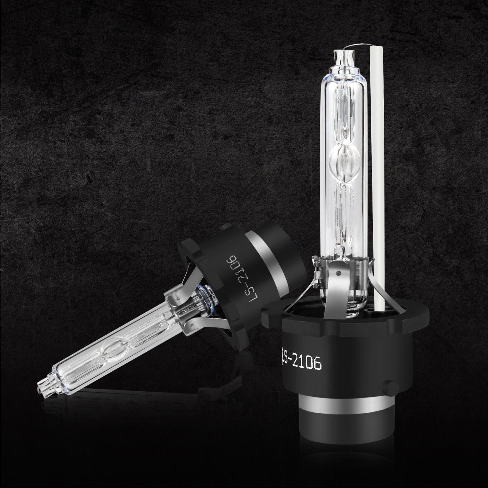 2 Pcs D2S 35W 6000K HID Xenon Replacement Low/High Beam Headlight Lamp ...