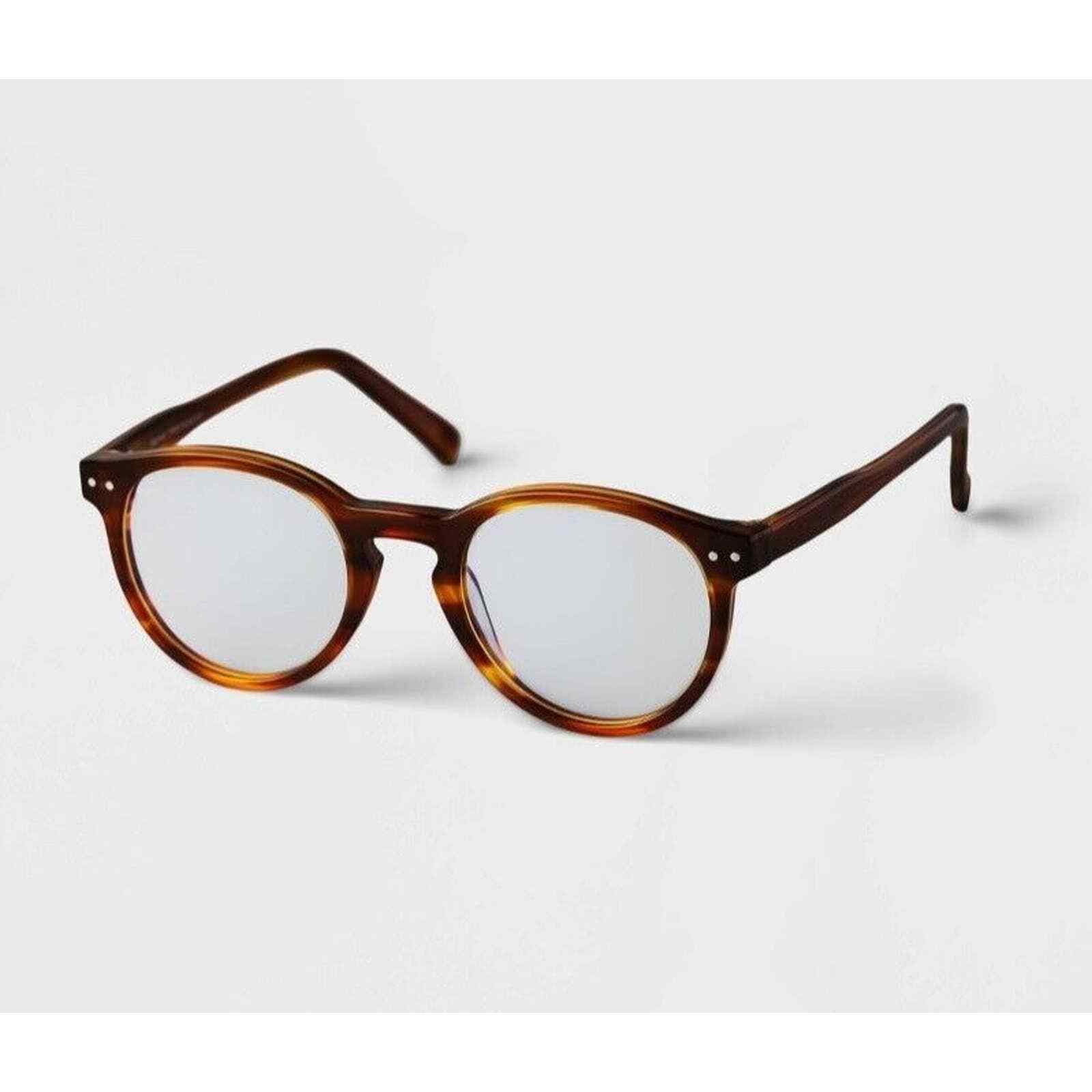Goodfellow & Co Round Blue Light Filtering Acetate Reading Glasses +1. ...