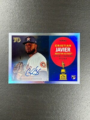 2021 Topps All-Star Rookie Cup Cristian Javier AUTO RCA-CJ Houston ...