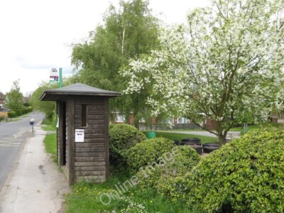 Photo 6x4 Bus shelter Keyworth Neat and tidy bus shelter of the 'old ...