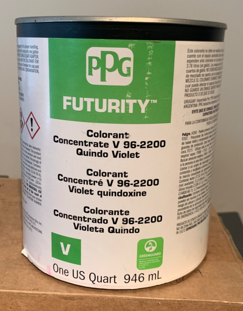 ppg futurity colorant concentrate V 96-2200 - 1 quart - QUINDO VIOLET ...
