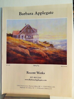 BARBARA APPLEGATE ART PIECE VTG ORIG 2013 ADVERTISEMENT | eBay