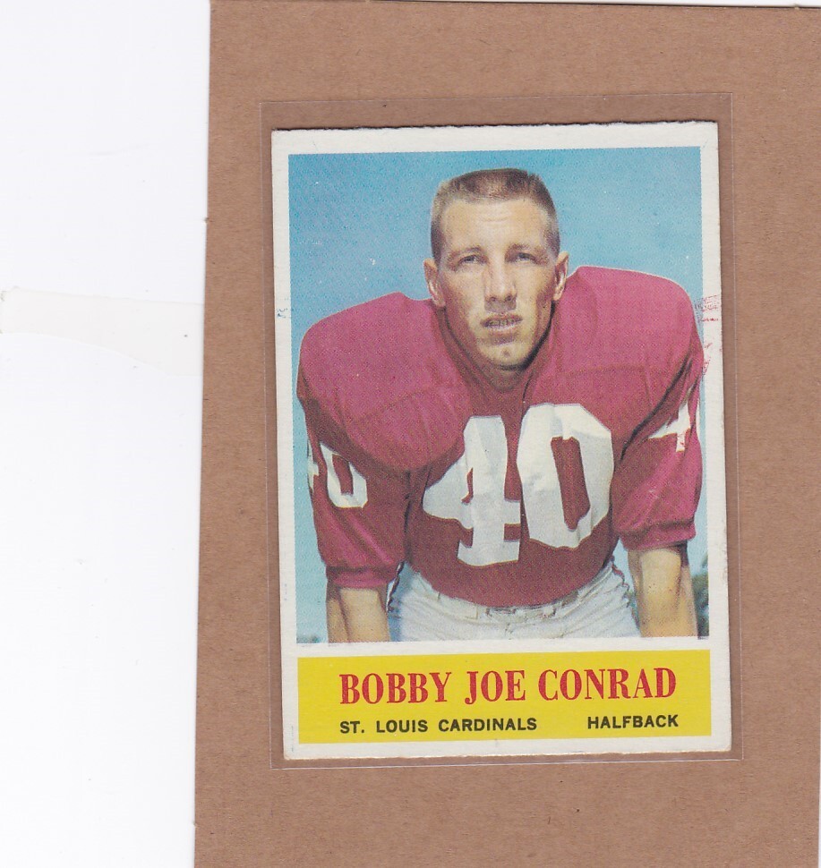 1964 PHILADELPHIA FOOTBALL BOBBY JOE CONRAD #170 CARDINALS EX/EX+ ...