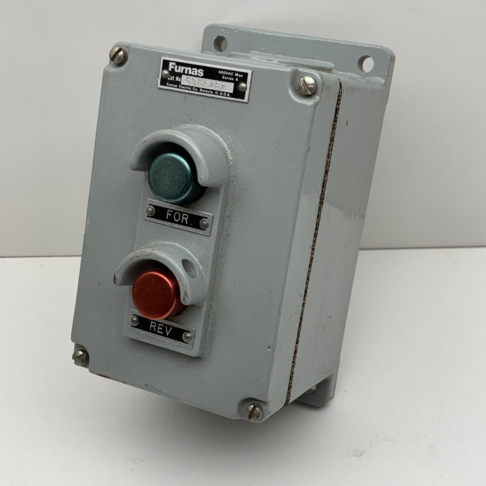 Furnas 50HA2E2 Heavy Duty Forward Reverse Pushbutton Control Station ...
