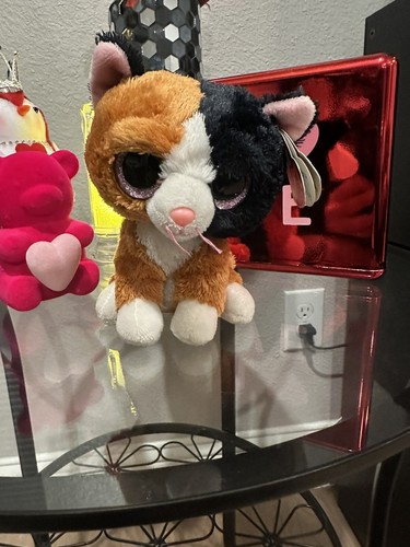 TAURI the Calico Cat - Ty 6" GLITTER EYES Beanie Boos NEW with MINT ...