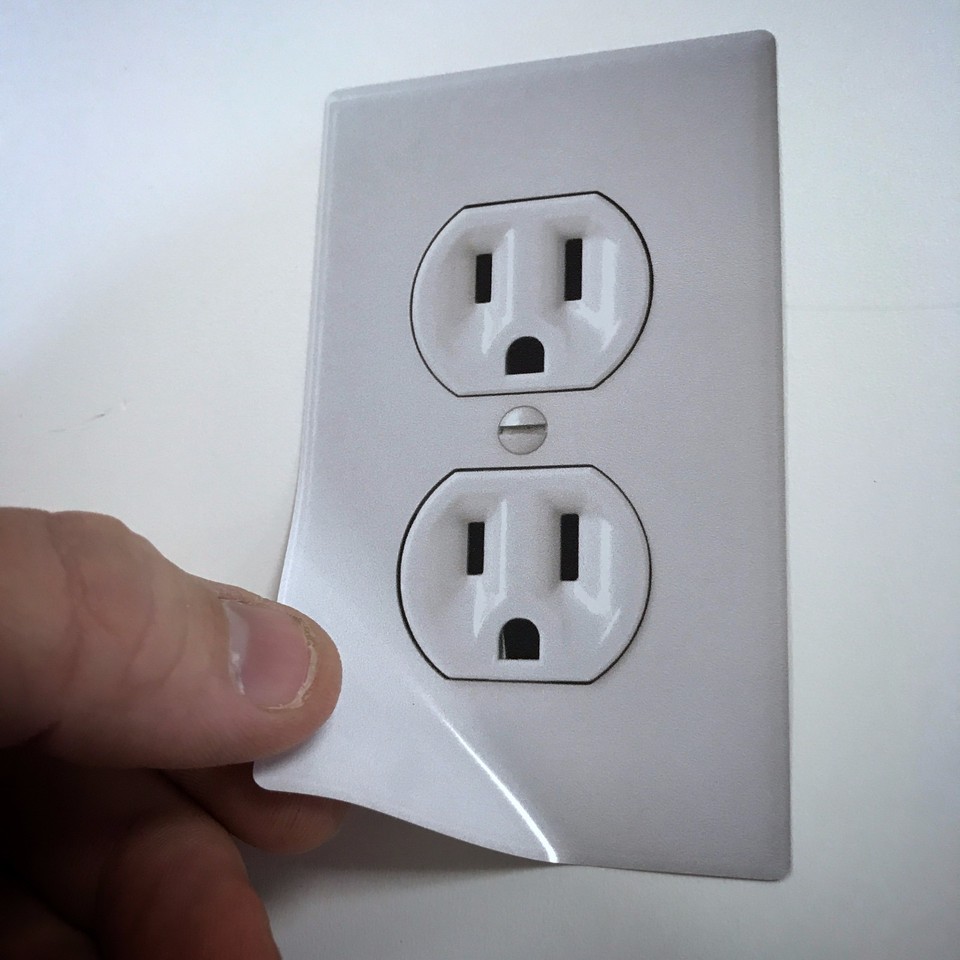 Electrical Outlet Funny Gag Prank - Sticker | eBay