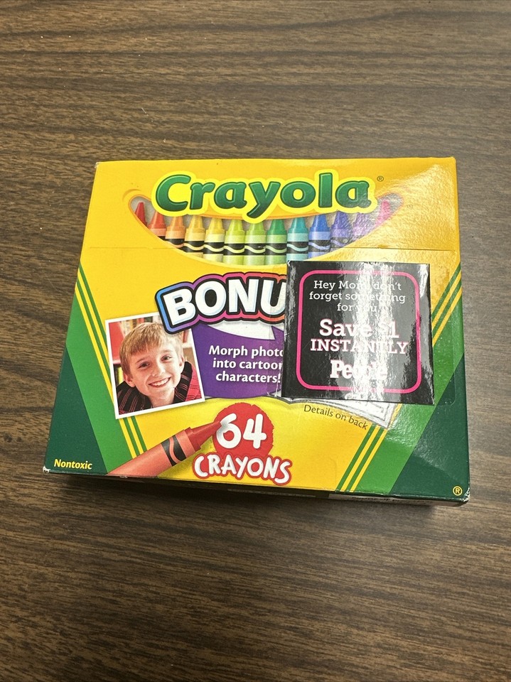Crayola 64 Count Crayons With Built-In Sharpener 2010 | eBay