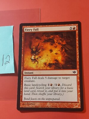 2009 Magic The Gathering Conflux #63 Fiery Fall, C, Red, NF, cd12 | eBay