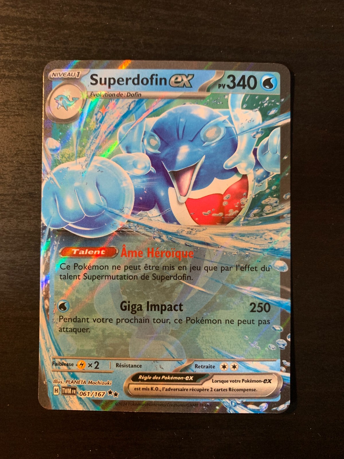 Carte Pokémon Superdofin EX 061/167 TWM Mascarade Crépusculaire FR NEUF | eBay