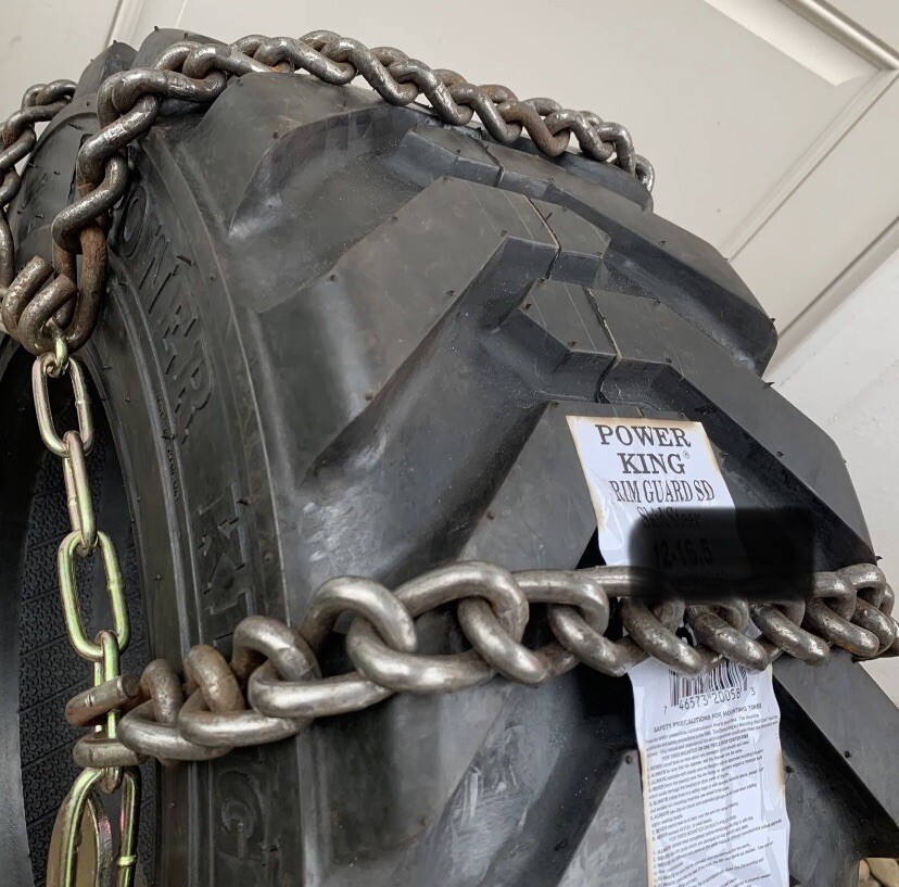 2 NEW *USA* 9.5mm* 33x15.50-16.5NHS SNOW ICE MUD TIRE CHAINS SKID STEER ...