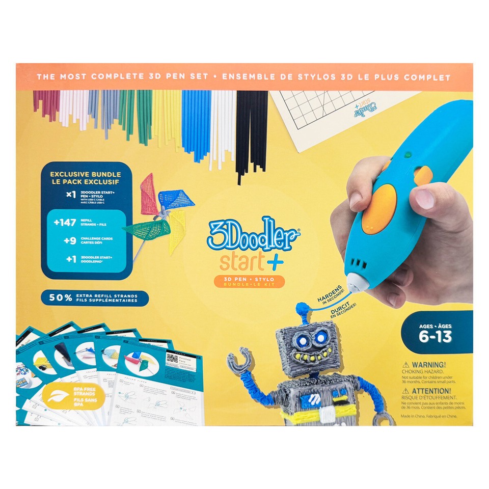 3Doodler Start+ 3D Pen Complete Creative Bundle Printing Pen for Kids ...