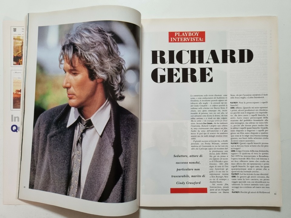 PLAYBOY ITALY 8 AGOSTO 1994 JO CHAMPA-RICHARD GERE-ELAN CARTER-EVA ...