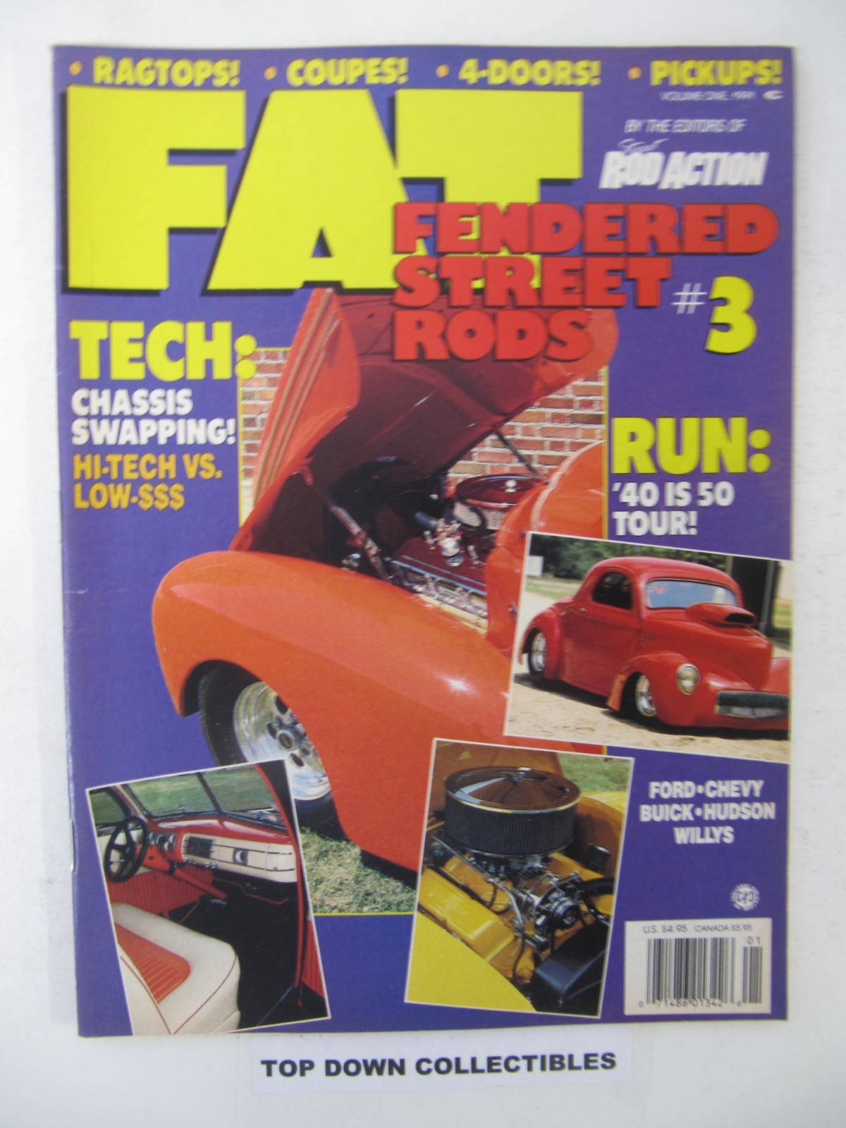 Fat Fendered Street Rods Magazine 1991 Jack Willison '40 Willys Coupe ...