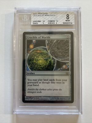 Crucible Of Worlds Fifth Dawn Rare MTG Beckett Graded BGS 8 NM-MT | eBay
