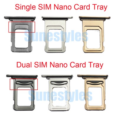 New OEM Single Dual Nano Sim Card Tray Holder Cover For Apple iphone XS ...