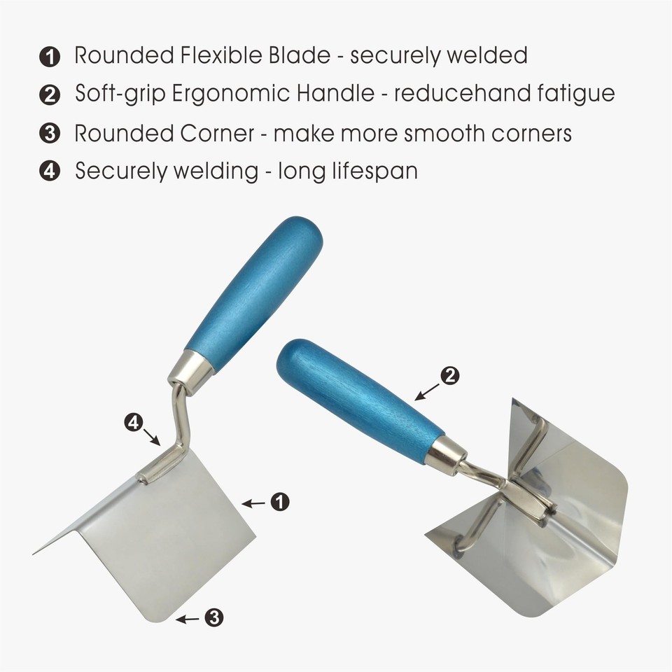 Hanroy 2 PC Corner Tool Set,Inside Corner Knife & Outside Corner Knife ...