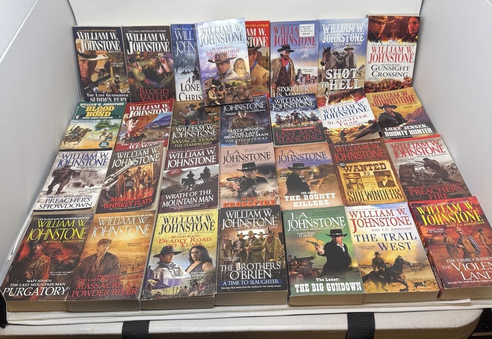 MASSIVE Western Paperback Lot (29 Books)! William W. & J.A. Johnstone ...