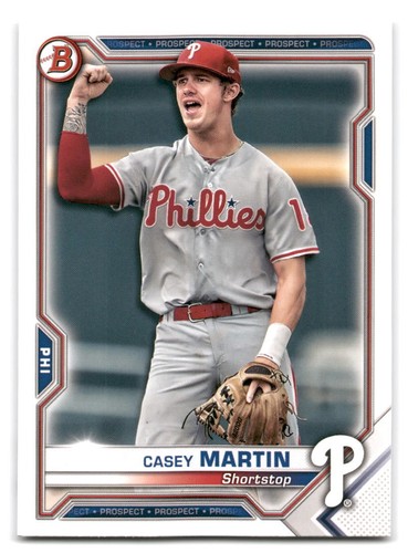 Casey Martin 2021 Bowman Baseball #BP-92 Philadelphia Phillies | eBay