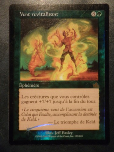 Mtg Magic vitalizing wind FOIL prophecy FRENCH vf fr vent revitalisant ...
