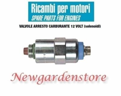 Valve Stop Fuel 12 Volt 12874 Solenoid Fiat 9986316 Perkins Delphi | eBay