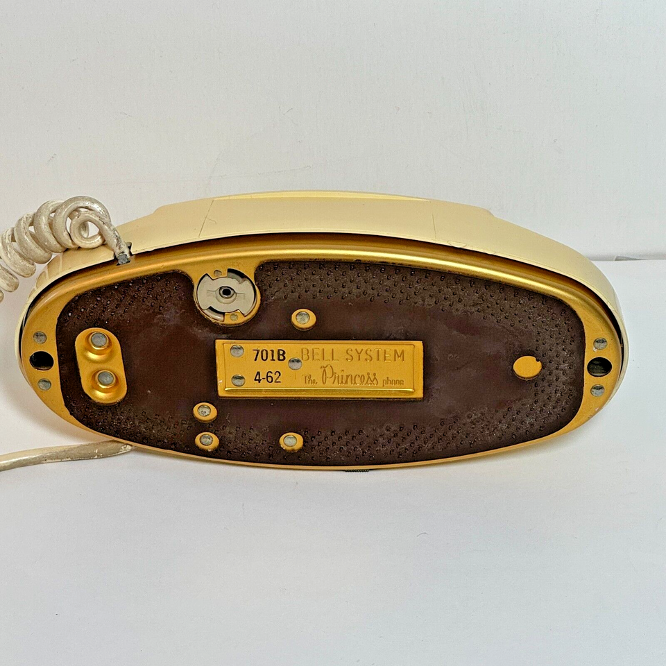 Vintage Rotary Princess Rotary Phone 701B Cream 1962 DATES MATCH Ext ...