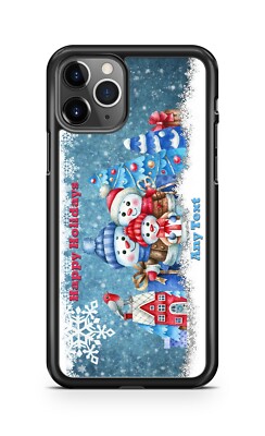 Santa Claus Family Happy Holiday Any Text Phone Case For iPhone 11Pro ...