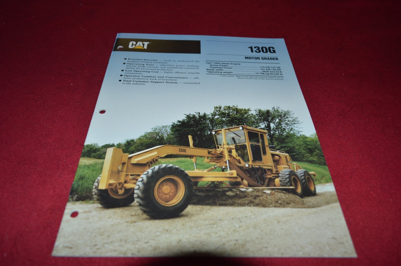 Caterpillar 130G Motor Grader Guide Dealer's Brochure DCPA4 ver6 | eBay