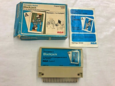 RCA Studio II Blackjack TV Casino Series Cartridge with box and manual ...