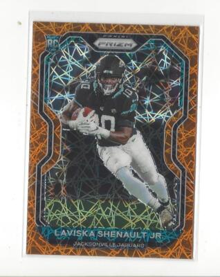 2020 Panini Prizm Prizms Orange Lazer #350 Laviska Shenault Jr. Rookie ...