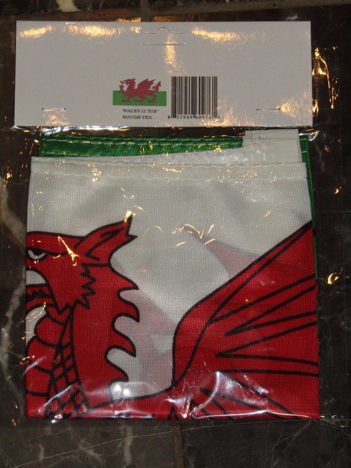 12x18 12''x18'' Wales Welsh Rough Tex Knitted Boat Flag Banner Grommets ...
