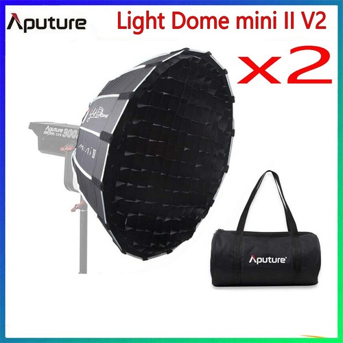 2XAputure Light Dome Mini III Softbox For Bowen Mount Lights 21.6in ...