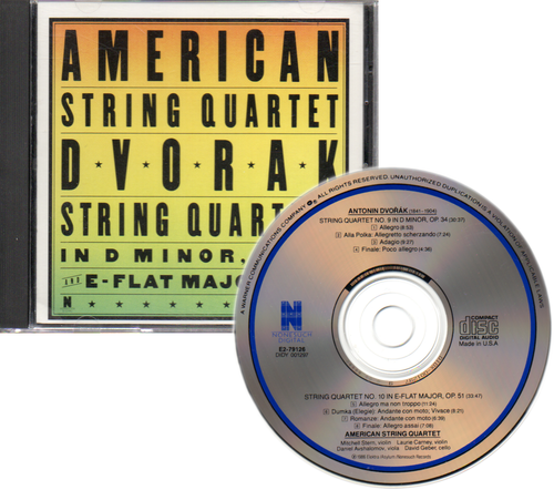 DVORAK String Quartets American String Quartet Music CD [Nonesuch E2 ...