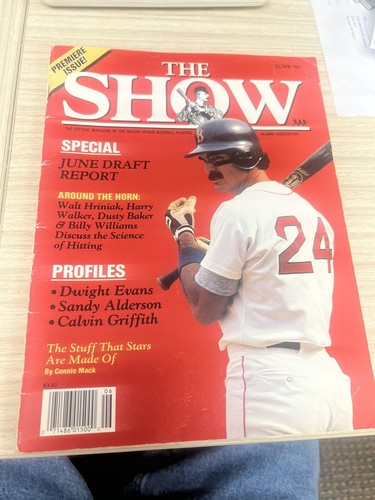 1st Issue Dwight Evans The Show June 1990 Vtg Magazine Premiere - No ...