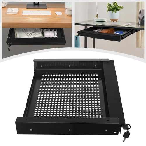 Under-desk Drawer Storage Organizer For Standing Desks Sliding Pull-out ...