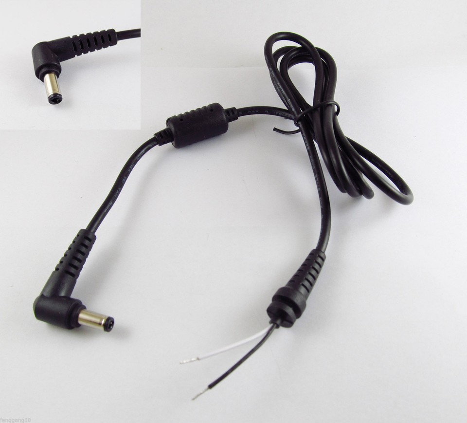 5.5 x 2.5mm DC Tip Plug Connector W/ Cord Cable For Toshiba Asus Laptop ...