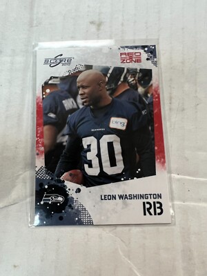 Leon Washington 2010 Panini Score Red Zone #203 #024/100 NrMt | eBay